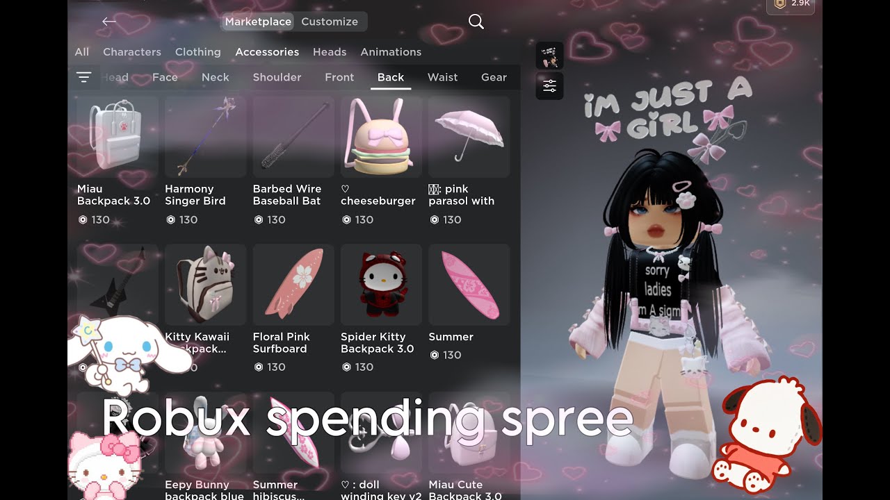 Spending my robux on random things lol #roblox - YouTube