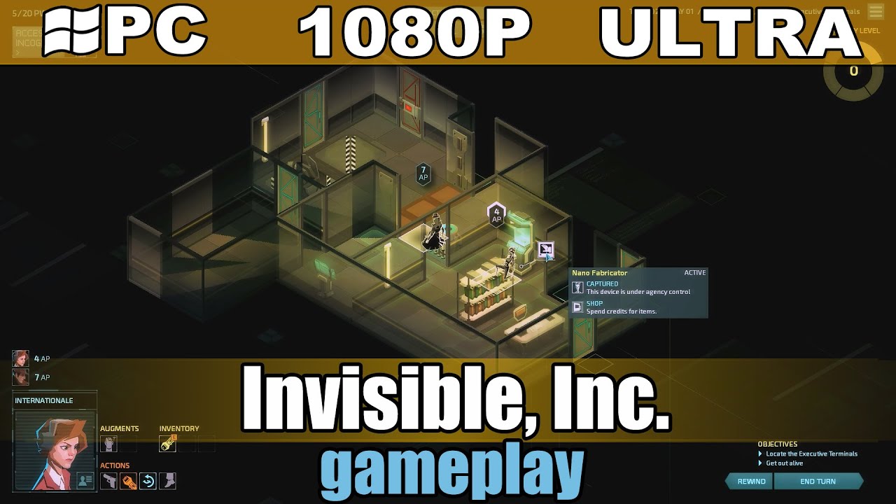 Invisible, Inc. gameplay HD - Turn Based Strategy - [PC - 1080p] - YouTube
