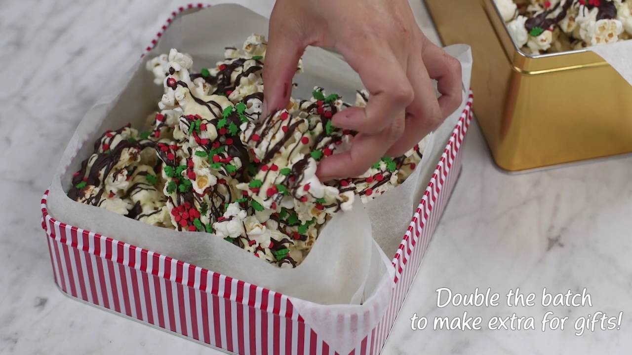 How to Make: Easy Elegant Holiday Popcorn - YouTube