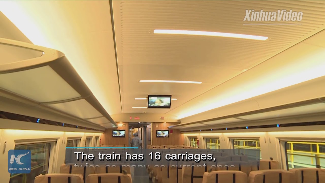 400 meters long! Here come extra long Chinese-made bullet trains! - YouTube