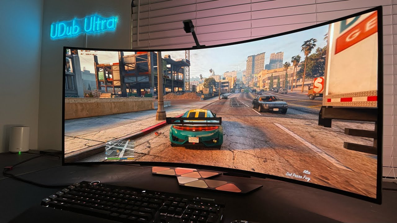 GTA 5 Enhanced Looks INCREDIBLE on a LG 45" UltraWide OLED | LG45GS96QB ...