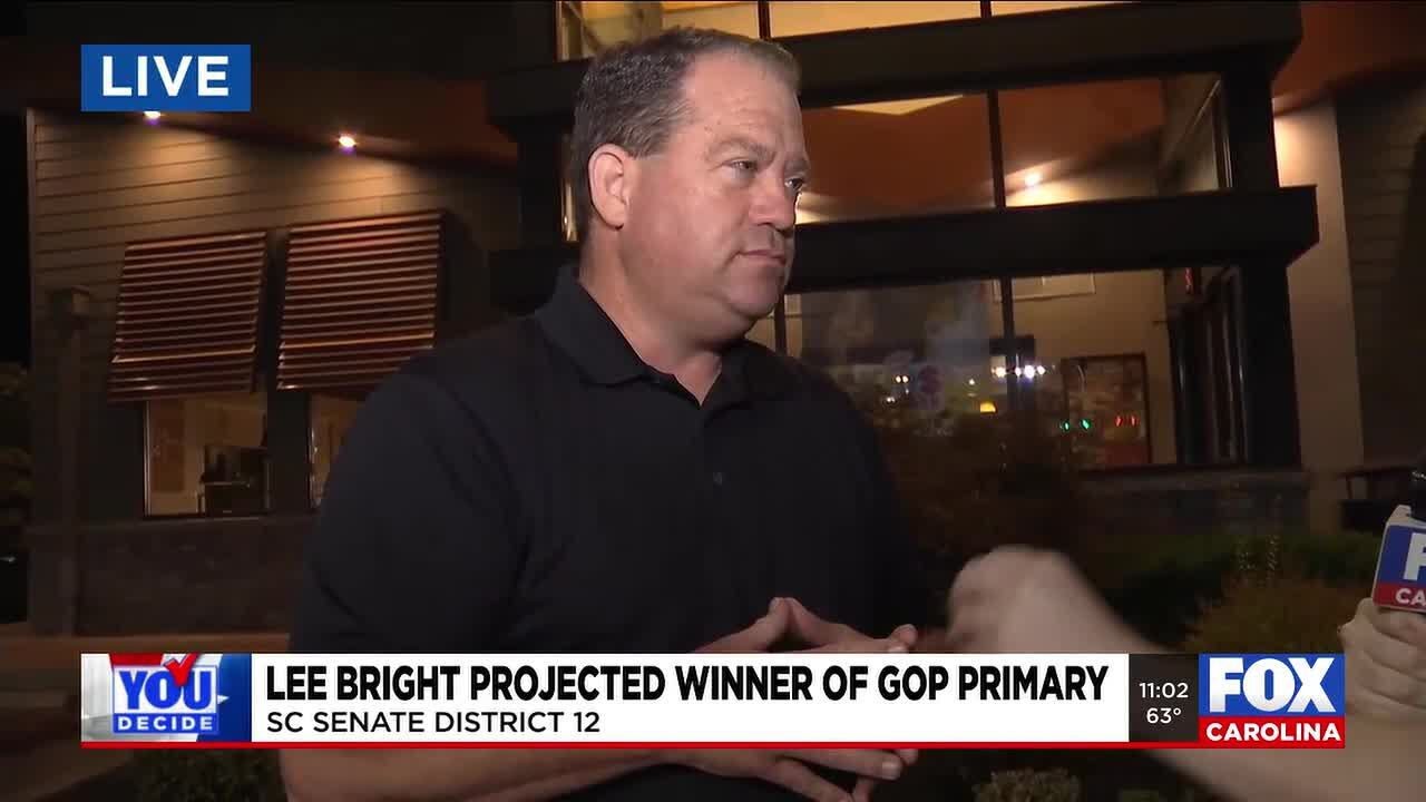 Lee Bright speaks on future goals after being projected to win SC ...