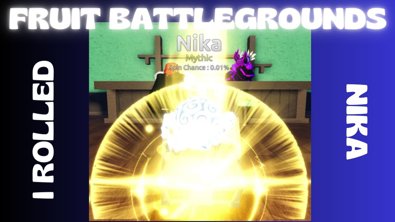 Fruit Battlegrounds - I ROLLED NIKA!!!!!! - YouTube