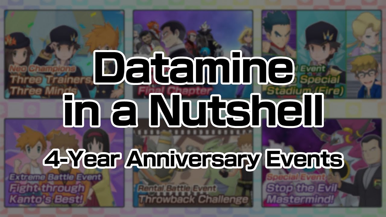 [Pokemon Masters EX] DATAMINE IN A NUTSHELL (4 Year Anniversary Events ...