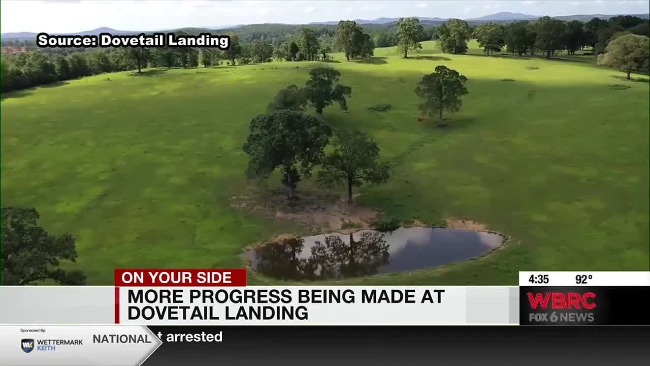 Progress being made at Dovetail Landing - YouTube