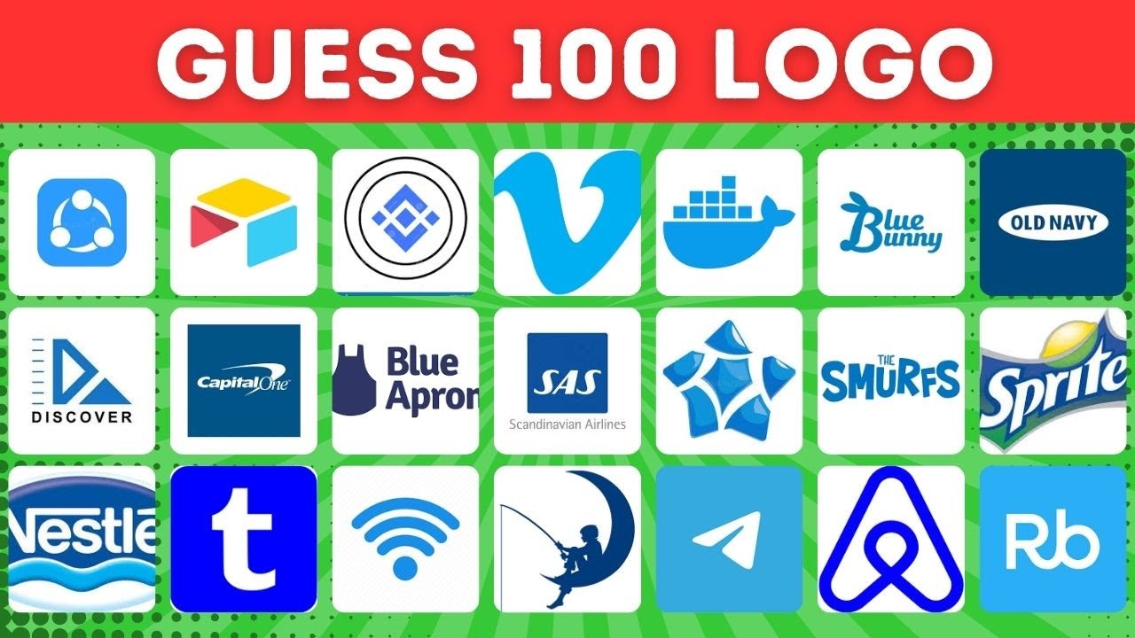 Can You Guess the Famous Blue Logos? 🌀💙 Logo Challenge 2024 - YouTube