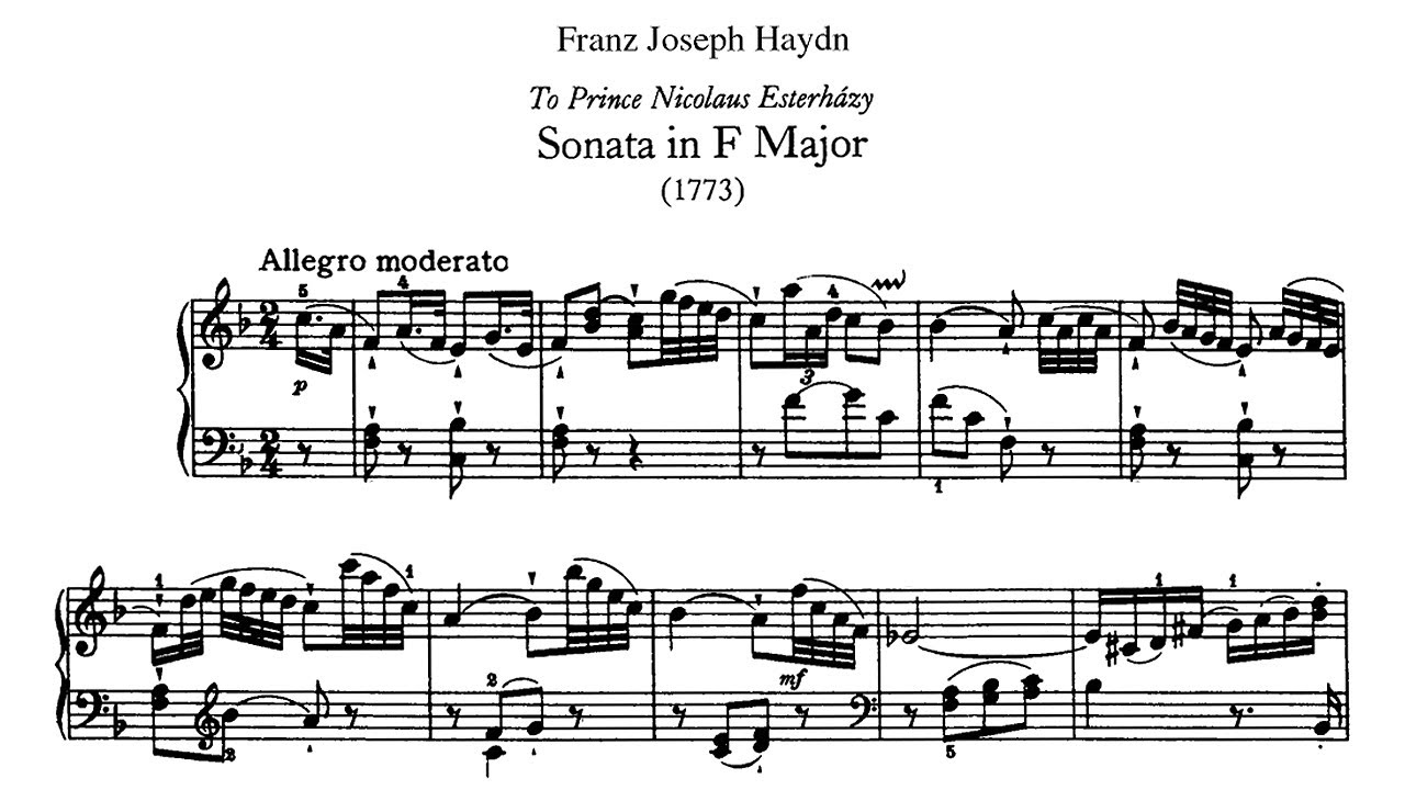 Haydn: Sonata in F Hob. XVI:23 - Rudolf Buchbinder, 1972 - Telefunken 6 ...