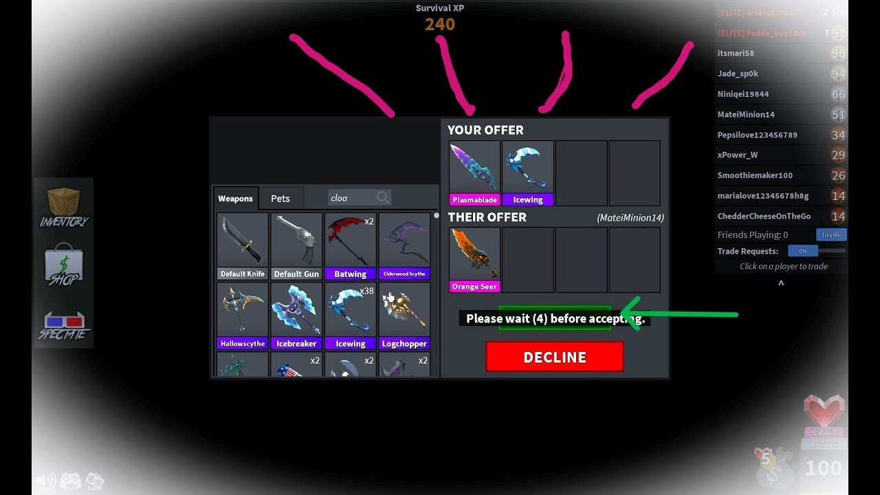 Mm2 trades #25!!! (short trades..) - YouTube