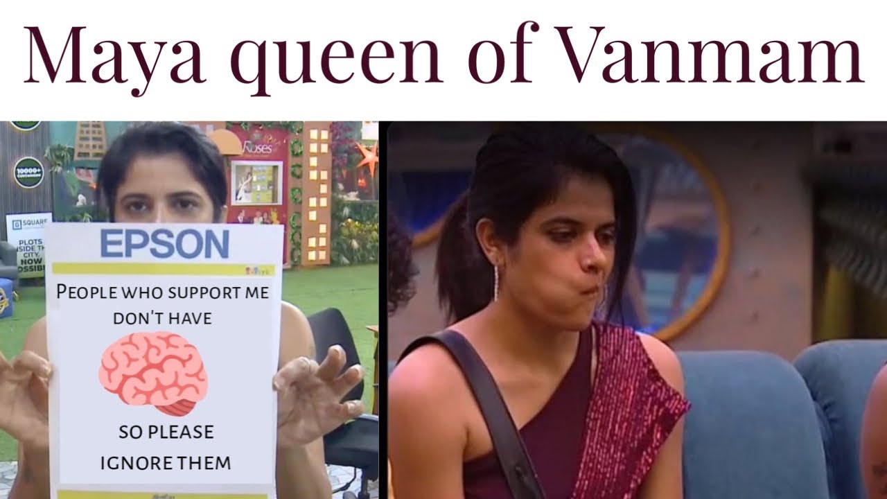 Bigboss7tamil Review - Maya Worst behaviour in Bigboss nomination - YouTube