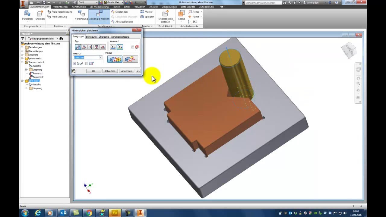 Inventor Baugruppe - YouTube