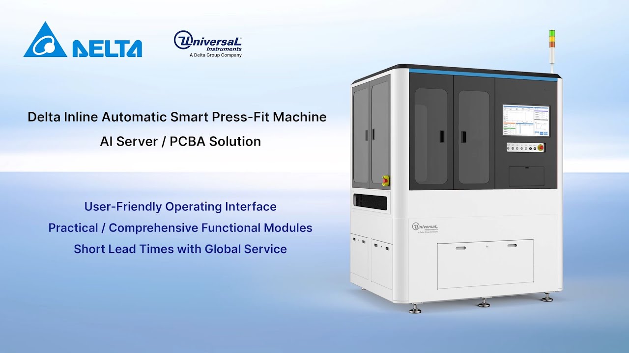 Delta Inline Automatic Smart Press-Fit Machine – AI Server / PCBA ...