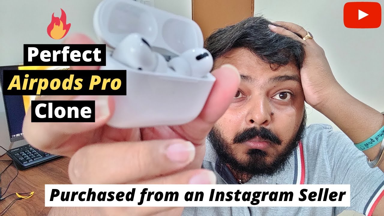 AirPods pro Clone with wireless charging for 1800 | Unboxing & Review ...