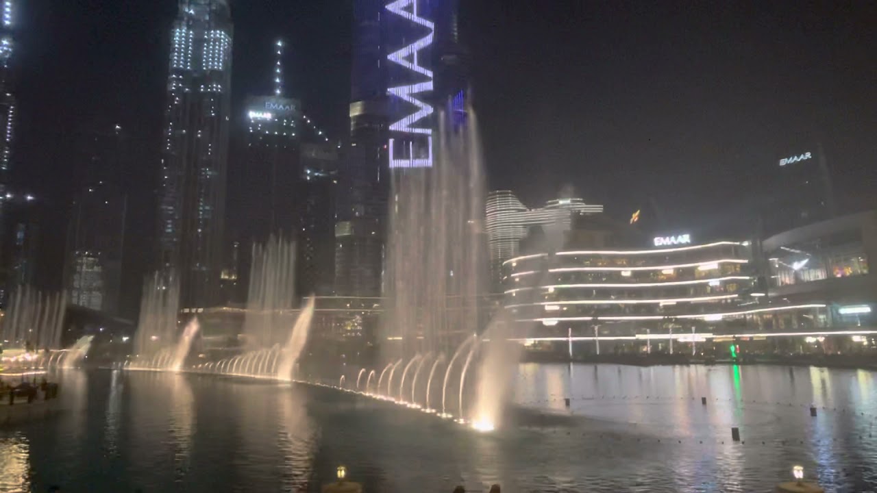 The Dubai Fountain 2021:Ensan Aktar Arabic song - YouTube