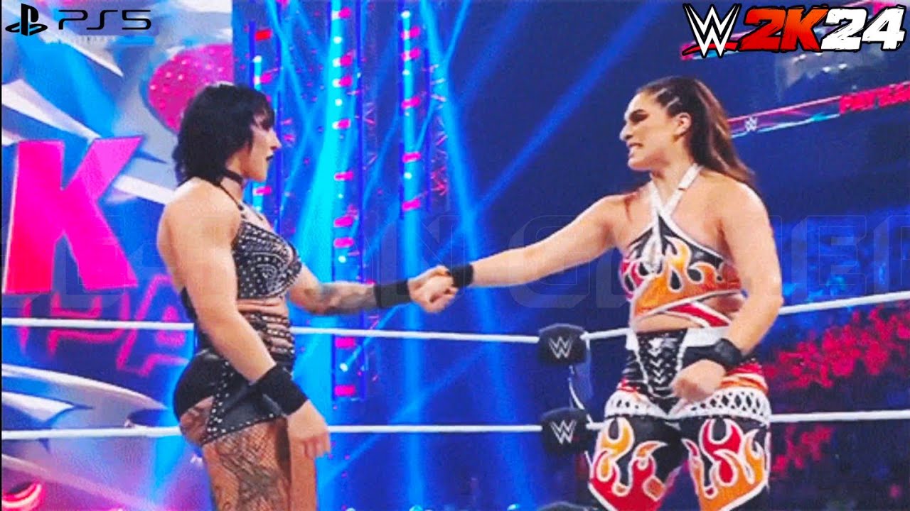 WWE2K24 - Rhea Ripley vs Raquel Rodriguez - Full Match - YouTube