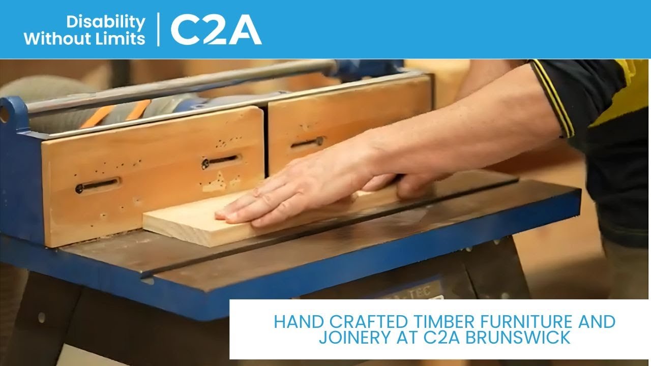 Hand Crafted Timber Furniture and Joinery at C2A Brunswick - YouTube
