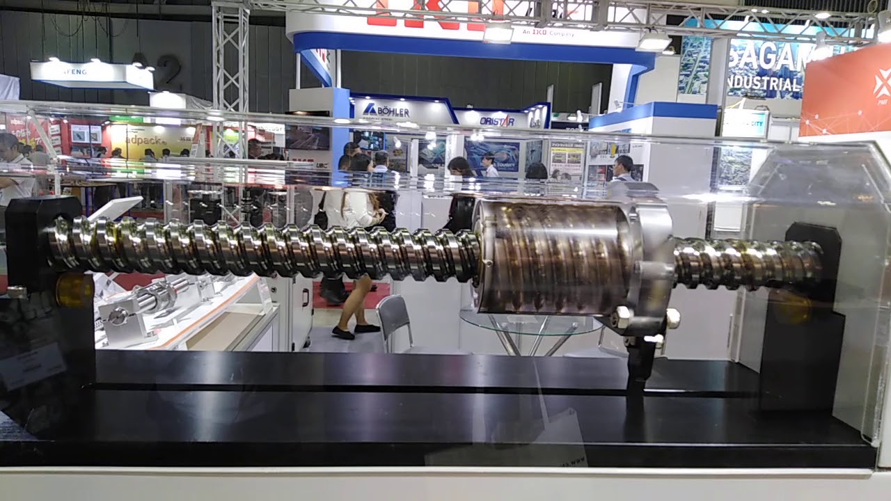 Ball screw simulation - YouTube