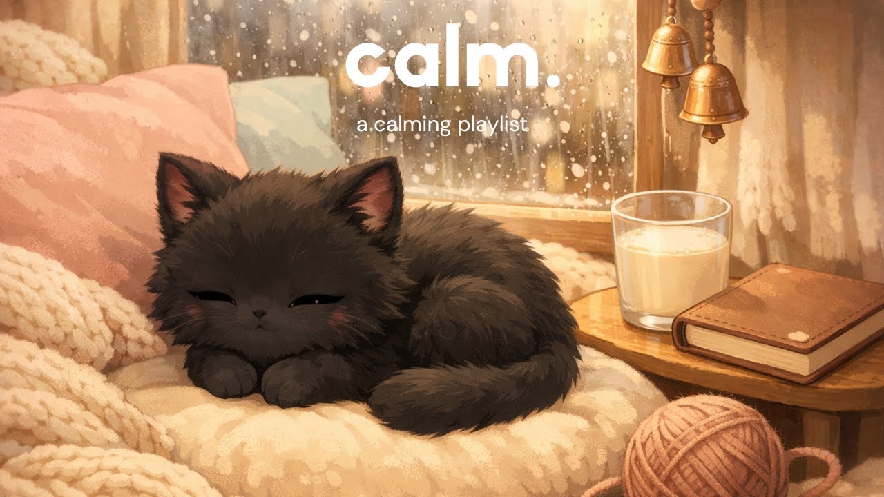 Cat Nap Lofi 🐾 Soft Bells, Purring Beats & Cozy Rain for Sweet ...