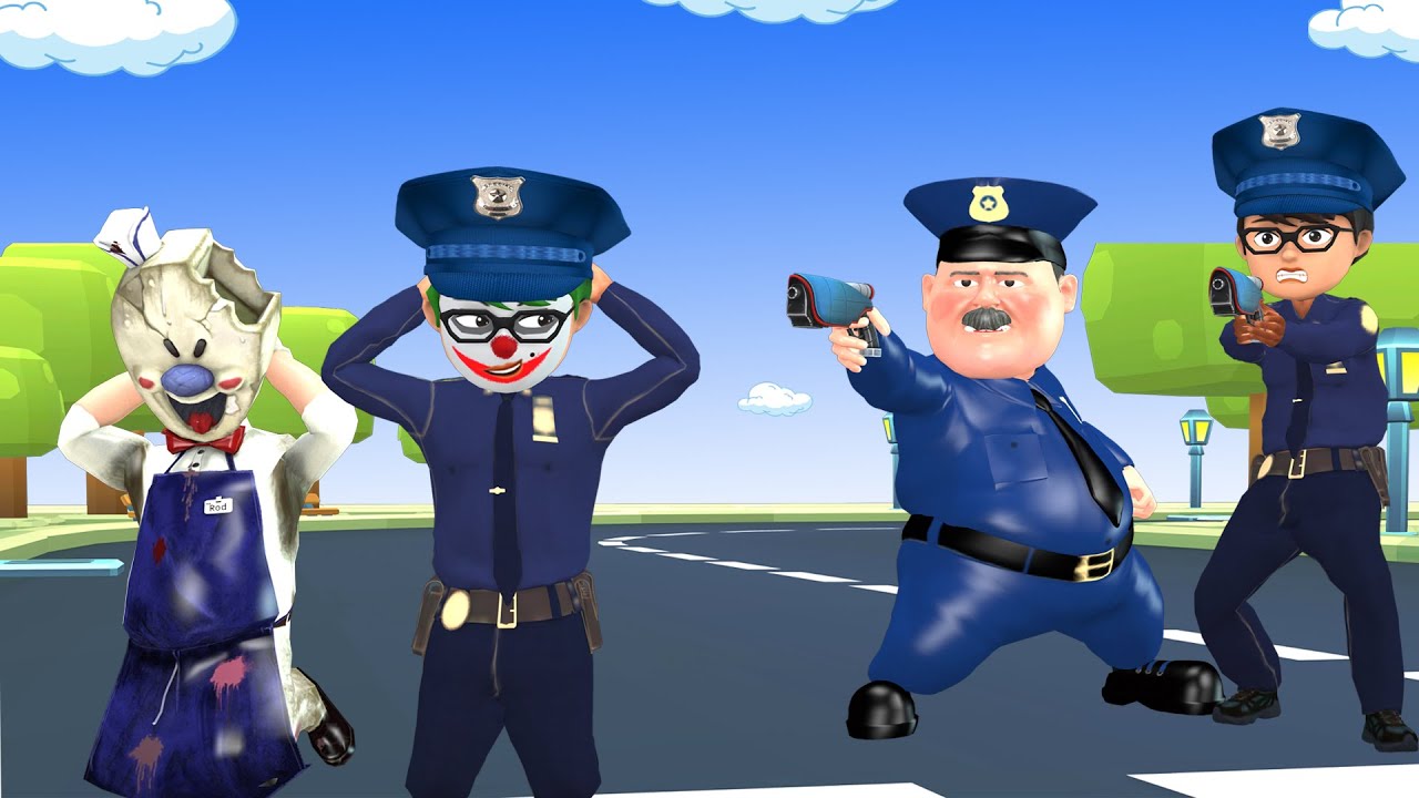 Police Hero Nick vs Bad Police Nickjoker & Ice Scream 4 - Scary Teacher ...