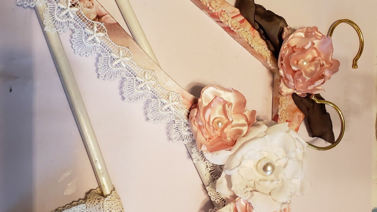 Decoupage a wooden clothes hanger with us! - YouTube
