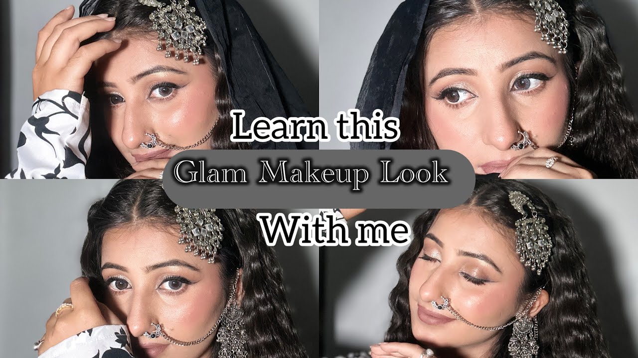 Glam makeup look / Full celebrity glam makeup. Learn with me … - YouTube