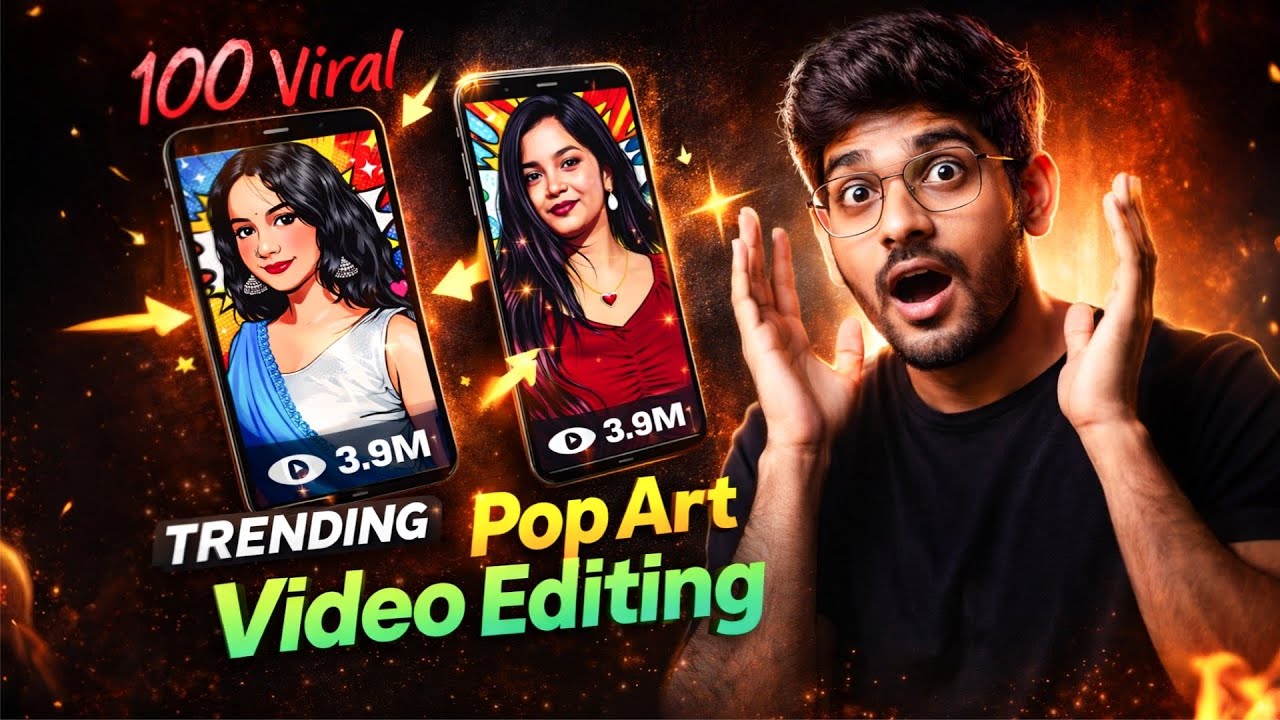 Instagram Trending pop art reel 😉| instagram pop art reel edit - YouTube