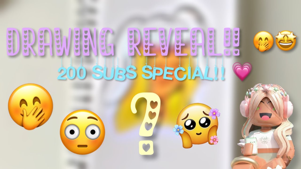 DRAWING REVEAL!! 🤩🤭💗 (200 SUBS SPECIAL!! 🥳) - YouTube