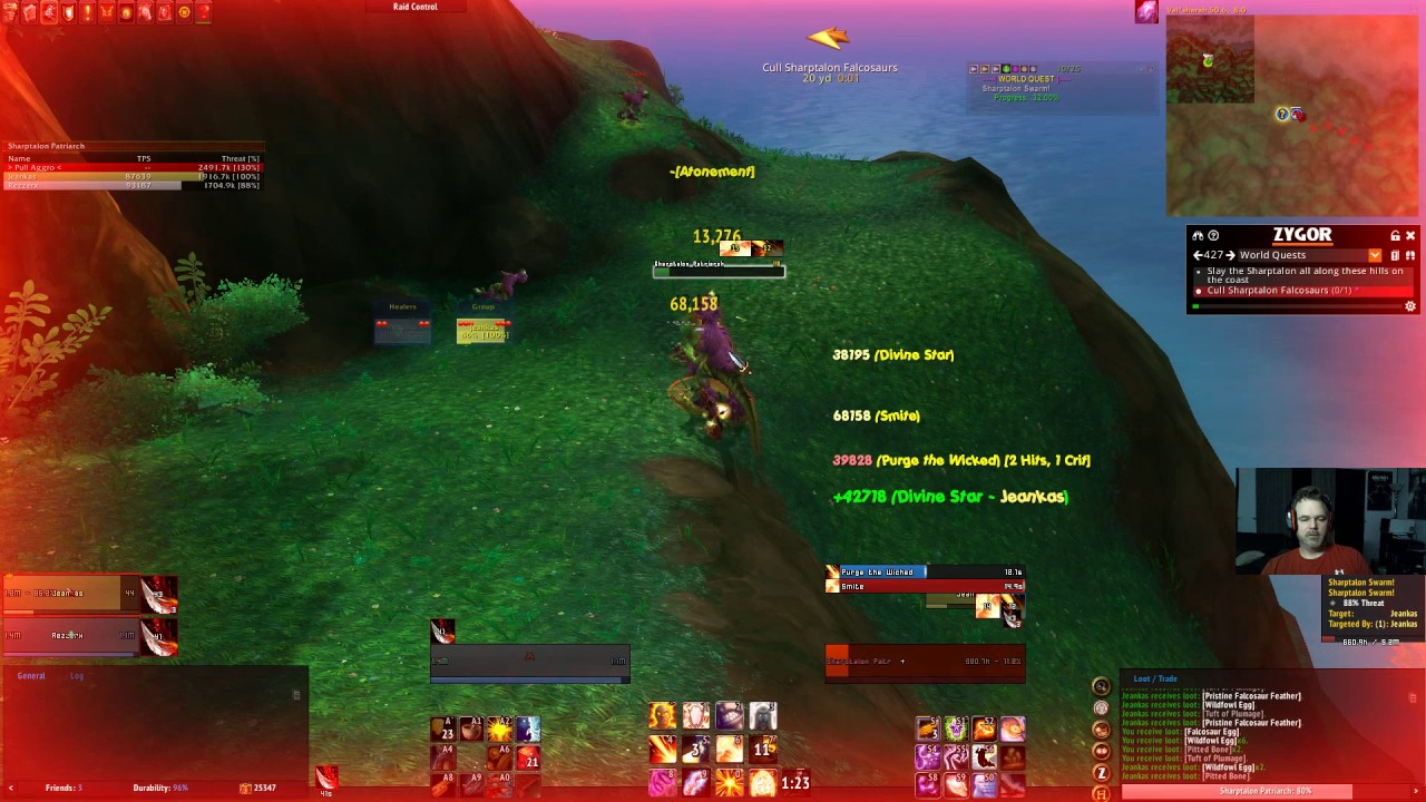 World of Warcraft: Legion - World Quest: Sharptalon Swarm - YouTube