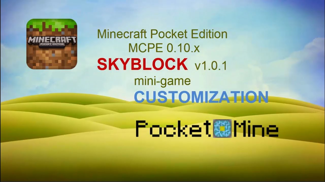 Minecraft Pocket Edition | SKYBLOCK mini-game CUSTOMIZATION | MCPE 0.10.x server plugin ...