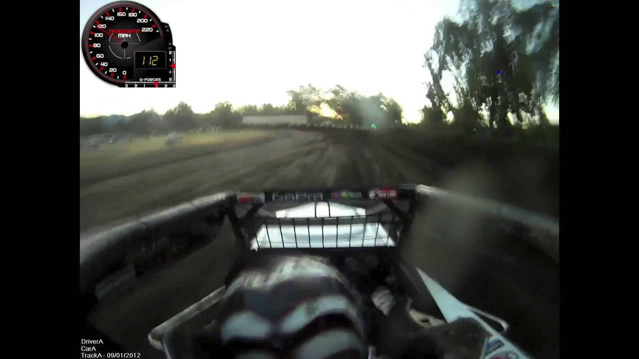 Tony Hunt : USAC Sprint Car : Calistoga Speedway 2012 : GoPro with ...