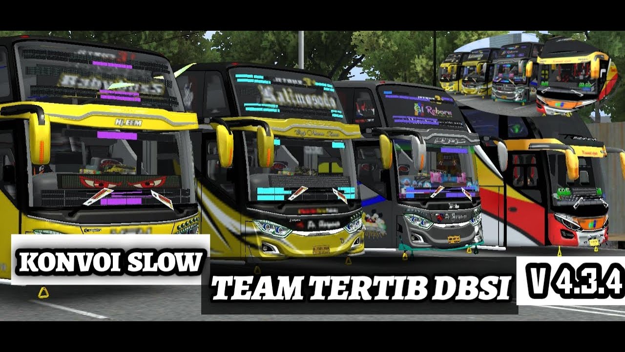 KONVOI BUSSID MBOIS XHD DAN SHD MBOIS TEAM DBSI - YouTube