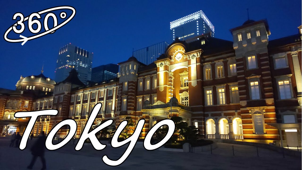 [360 VR video] Tokyo Station at Night / Feb 2021【360度動画 / 8K高画質 / VR映像 ...