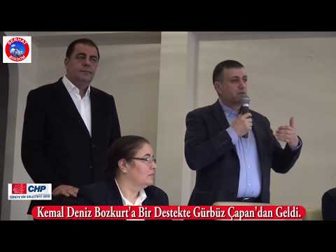 Kemal Deniz Bozkurt'a Bir Destekte Gürbüz Çapan'dan Geldi.