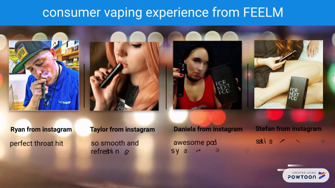 consumer vaping experience from FEELM - YouTube