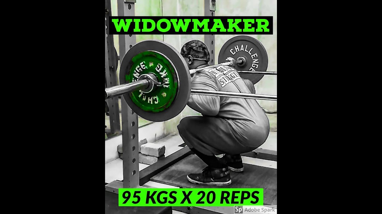 Shoulders + Quads | DB Press | Squat Widowmaker 95 kgs | #legday # ...