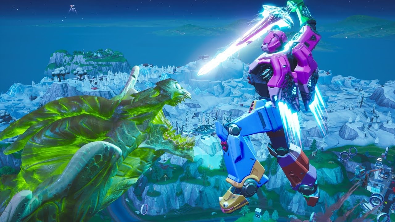 FORTNITE - MONSTER VS MECHA ROBOT FINAL EVENT! - YouTube