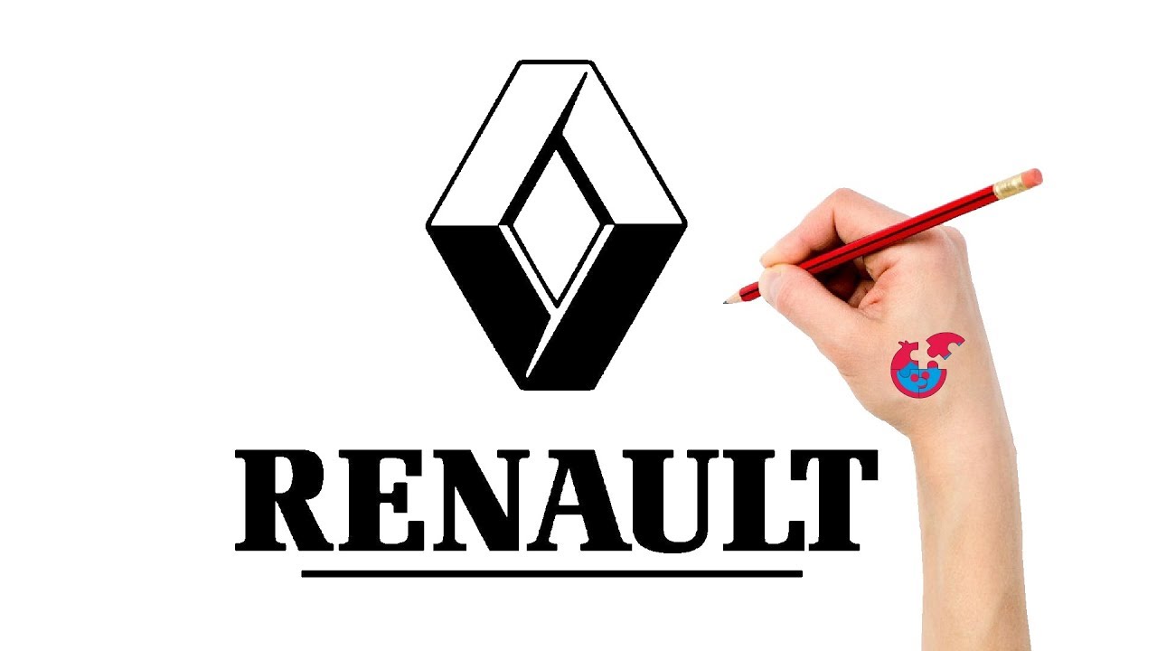 How To Draw For Toddlers Cars Logos Renault - Learning Drawing - Puzzle ...