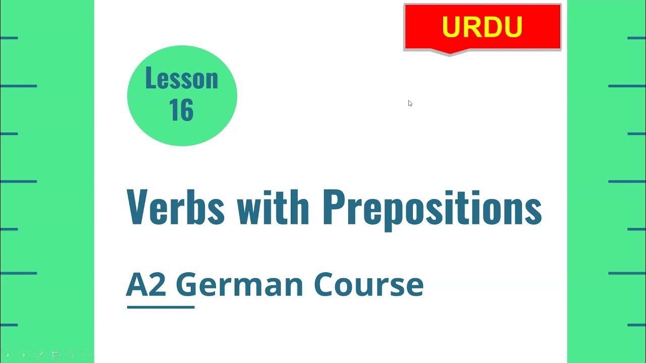 German verbs with fixed prepositions | Verbs with prepositions | Lesson ...