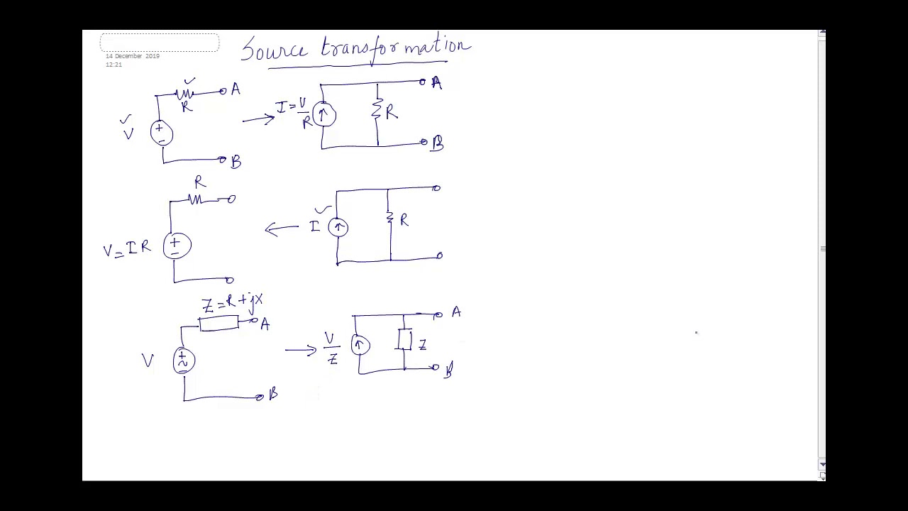 lec 1.10 source transformation and a numerical on it - YouTube