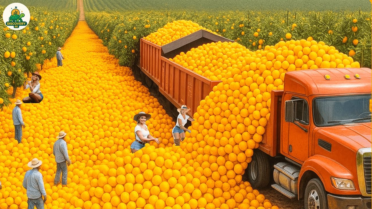 How Oranges Are Harvested – Inside the Massive Orange Farms Supplying ...