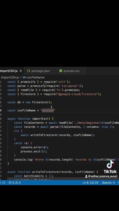 Імпорт .csv до GCP Firestore - YouTube