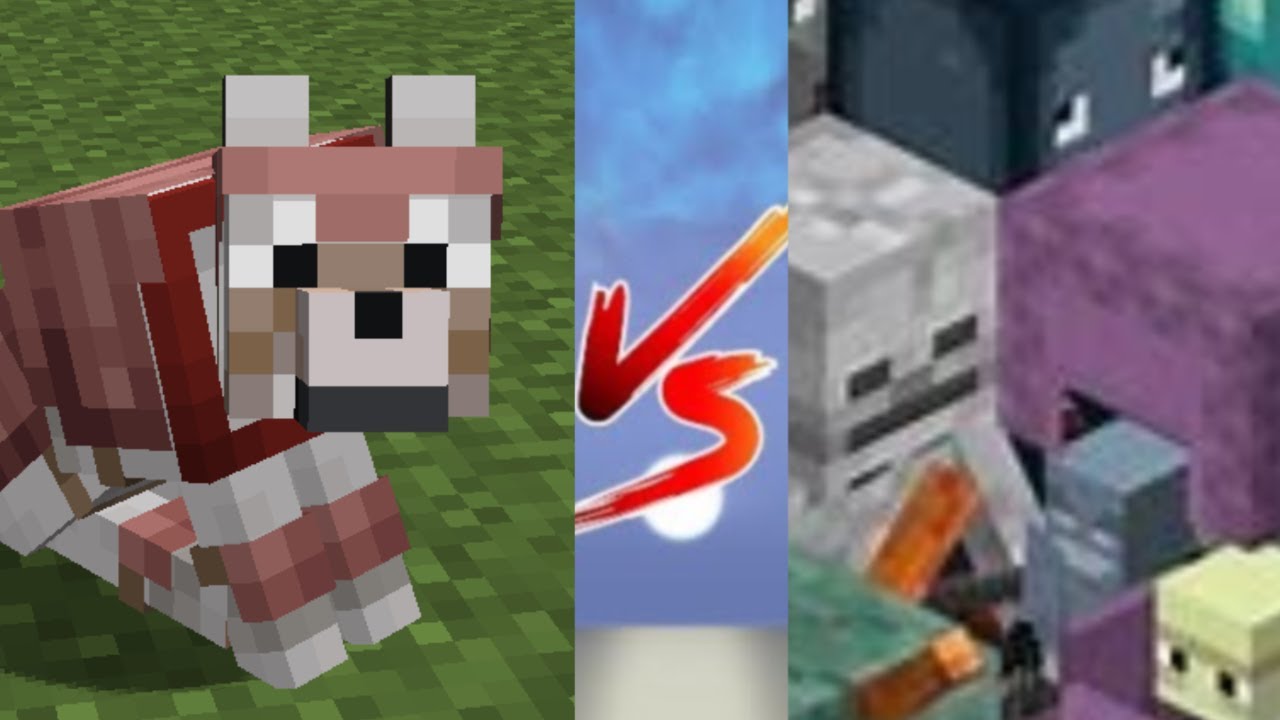 Armored wolf vs all mobs | Minecraft mobbattle - YouTube