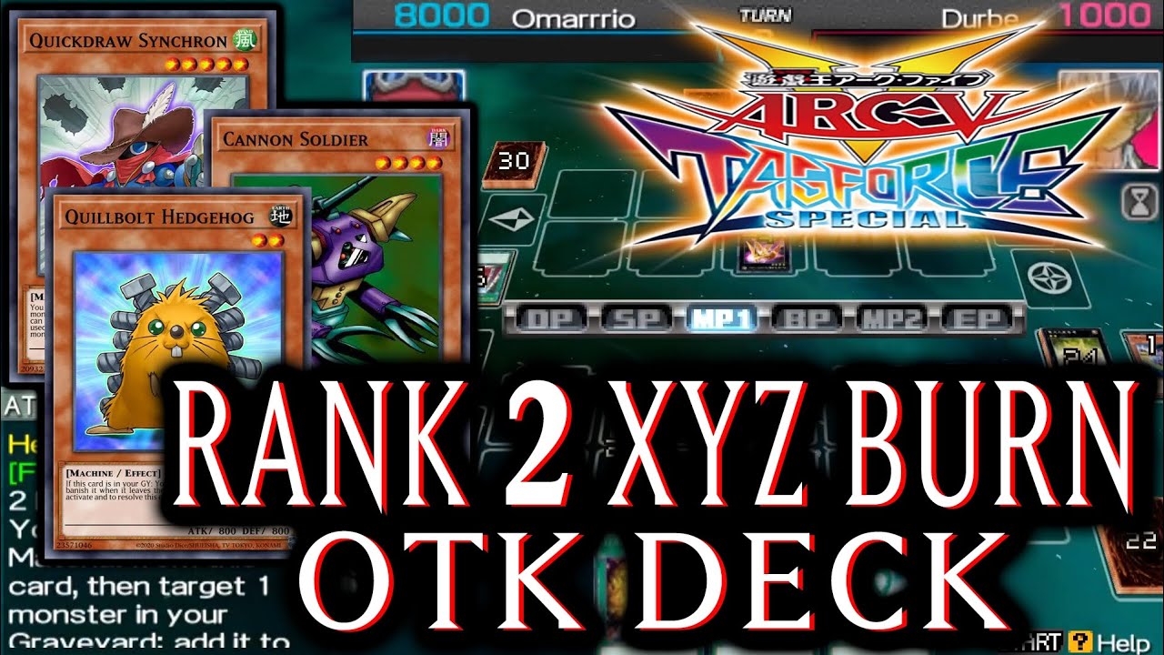 Rank 2 XYZ Burn OTK Deck - Yu-Gi-Oh! Arc-V Tag Force Special #170 - YouTube