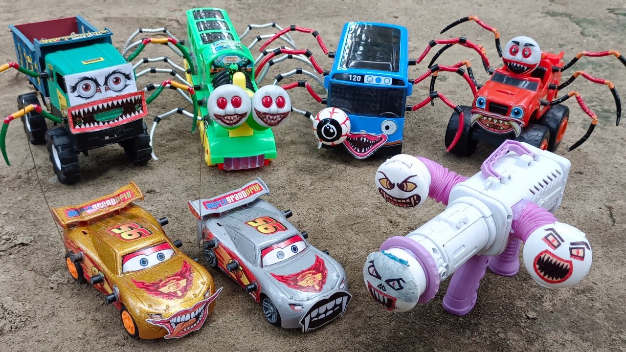 Upgrade RC LIGHTNING MCQUEEN EATER Monster Percy Spider, Tayo Laba-laba ...
