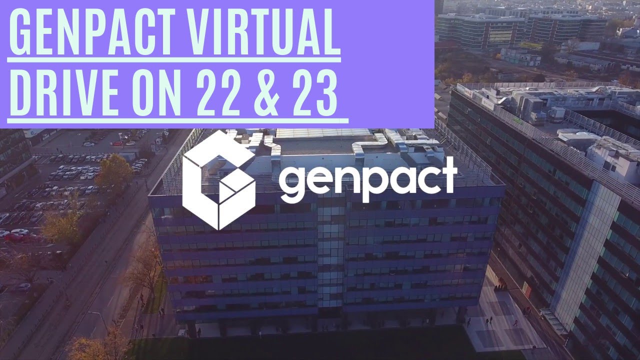 Genpact Virtual Drive On 22nd & 23rd April | Work From Home Till ...
