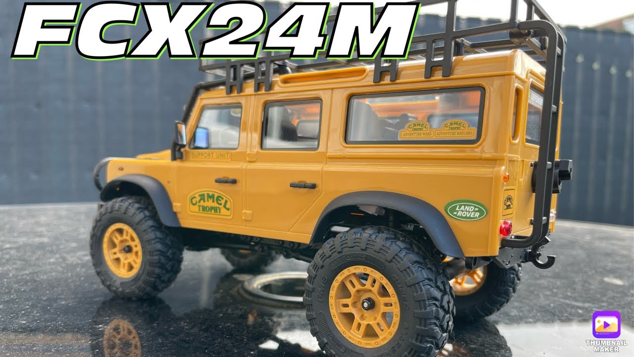 FMS FCX24m Land Rover Defender 110 🏁🏁 New Paint job - YouTube