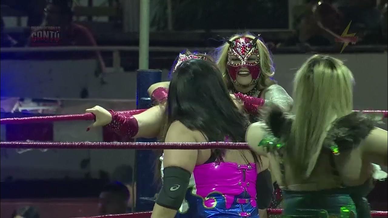 La Hiedra & Lady Flammer VS Ayako Hamada & Keyra - YouTube
