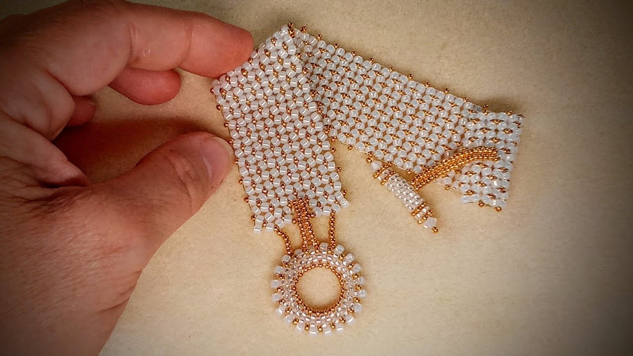 Beaded Toggle Clasp Completion for Flat Chenille Bracelet - YouTube