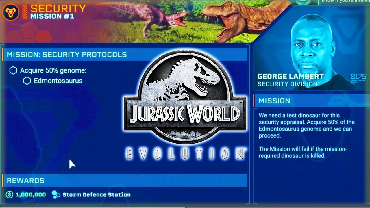 GEORGE LAMBERT! Security Division in Jurassic World Evolution - Sound ...