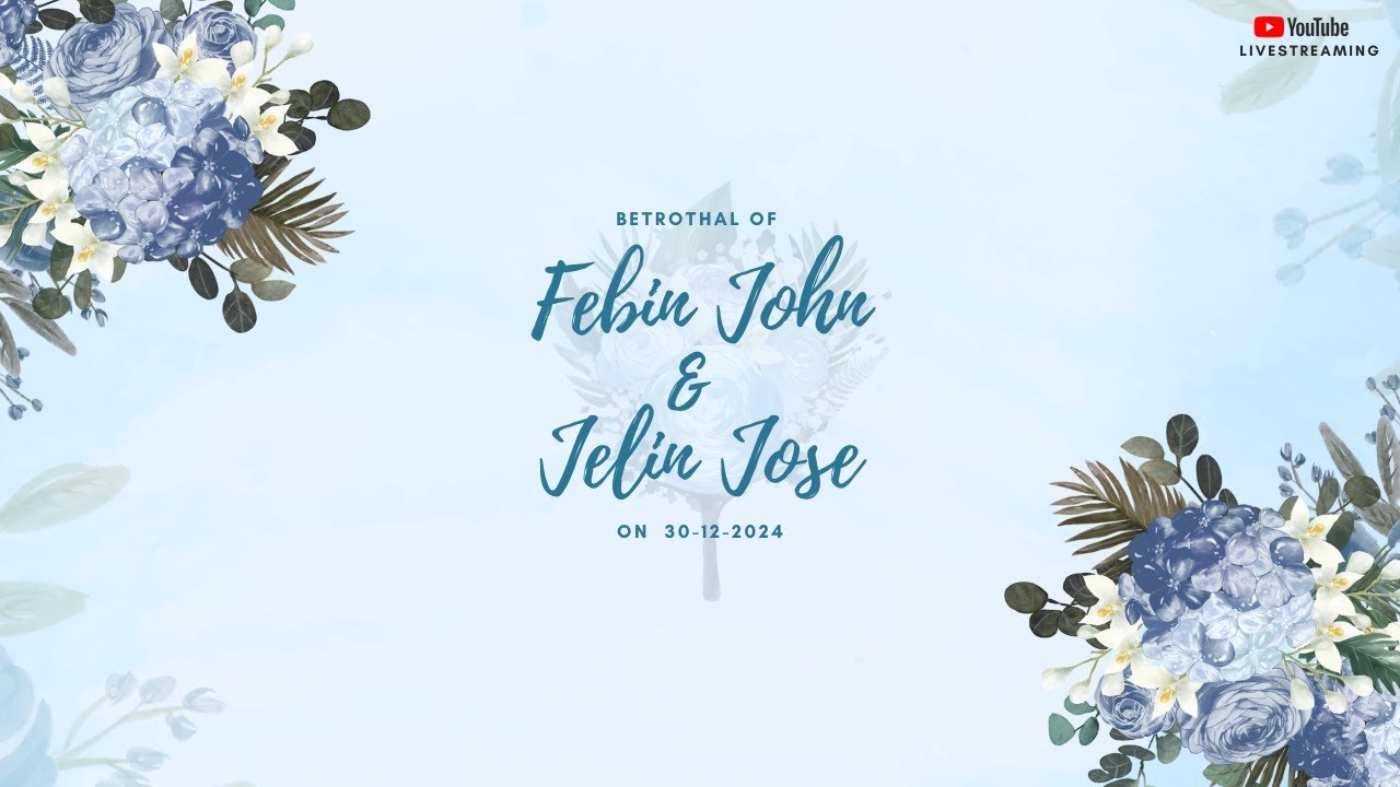 Betrothal - Febin John & Jelin Jose - YouTube