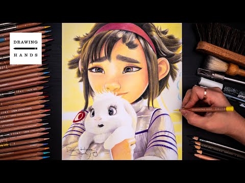 Drawing Over the Moon - Fei Fei [Drawing Hands] - YouTube
